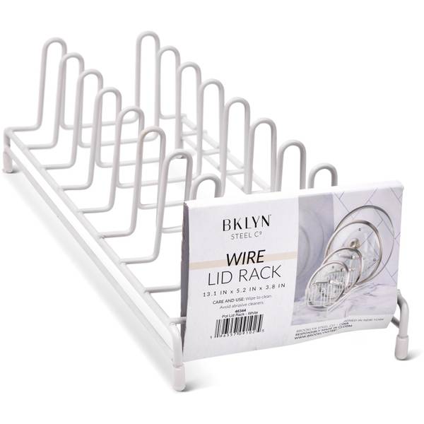 BROOKLYN STEEL White Pot Lid Rack - 46344 | Blain's Farm & Fleet