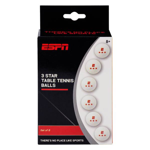 ESPN 6-Piece 3 Star Ping Pong Balls - ES-PP06.EXv24 | Blain's Farm & Fleet