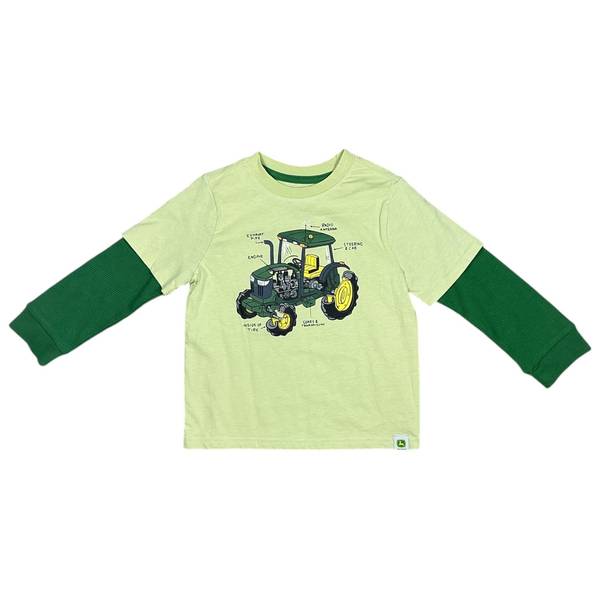 John Deere Boys' Tractor Diagram Long Sleeve Layered Tee - 35T5097JR-5 ...