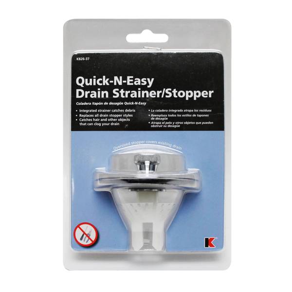 PlumbPak Universal Quick Cover Up Bath Strainer/Stopper - K826-37 ...