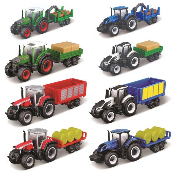 Maisto Mini Work Machines Tractor + Trailer Assortment - 15590 | Blain ...