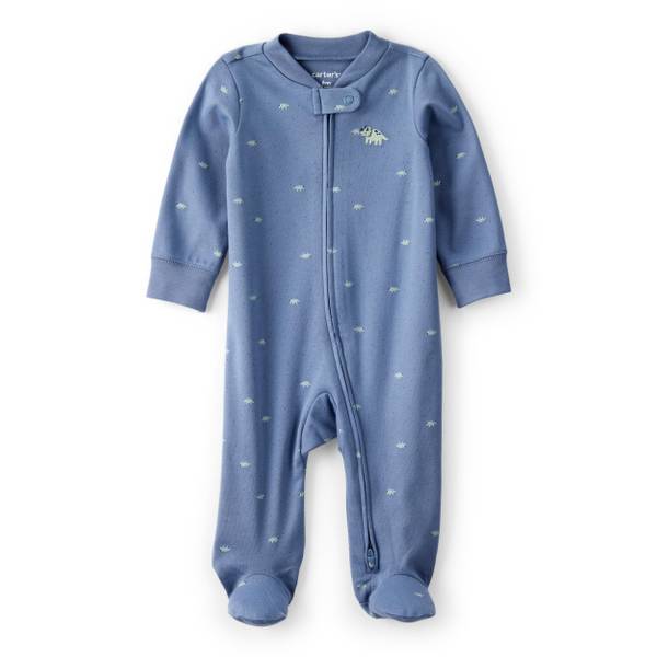 Carter's Infant Boy's Rhino 100% Cotton Long-Sleeve Sleep 'n Play, Blue ...