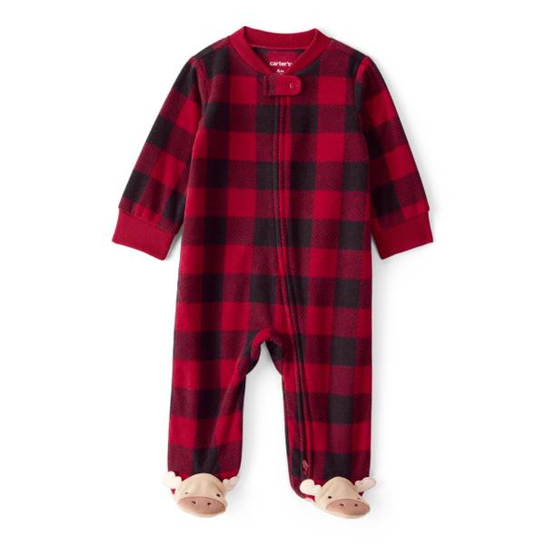 Carter's IN Xmas Plaid Flc SlpNPlay Red/Blk, Red/Black, 9M - 1T751810 ...