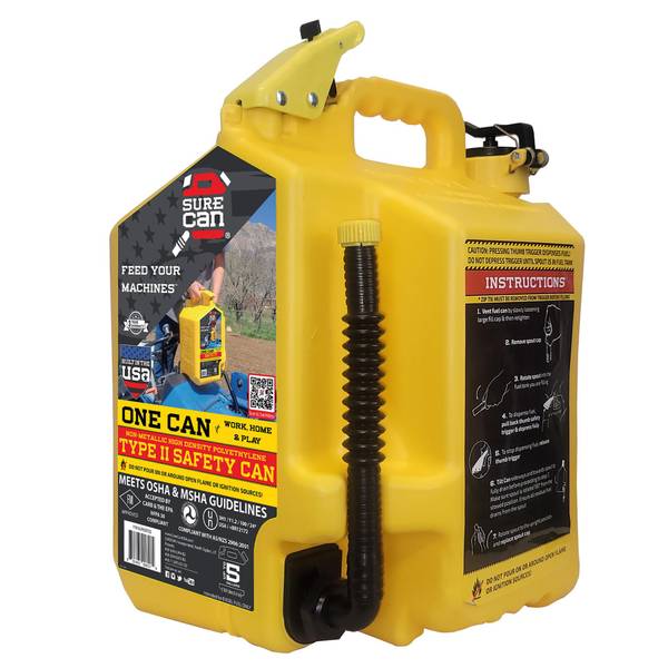 SureCan 5 Gallon Diesel Type II Safety Can - SUR5SFD2 | Blain's Farm & Fleet