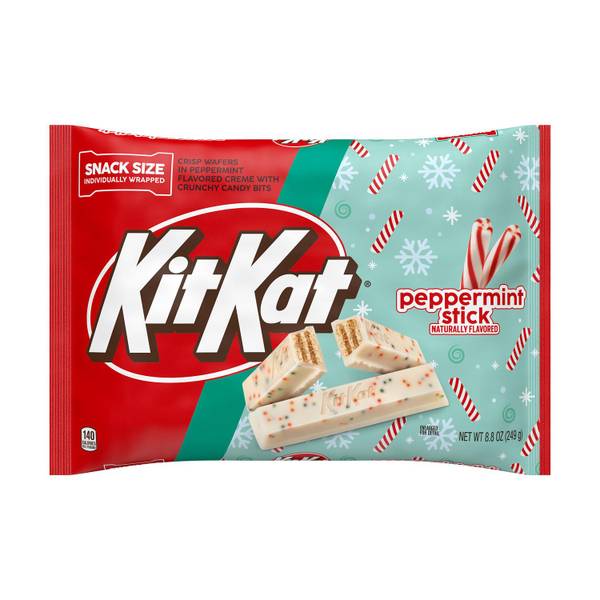 Kit Kat Peppermint Stick Flavored Wafer Snack Size, Christmas, Candy ...