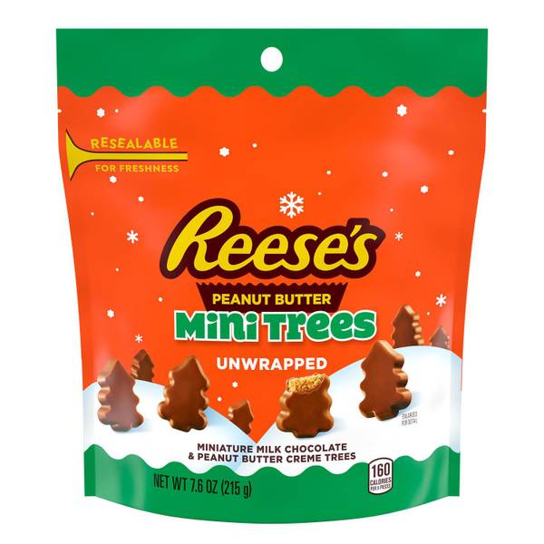 Reese's Unwrapped Milk Chocolate Peanut Butter Creme Mini Trees ...