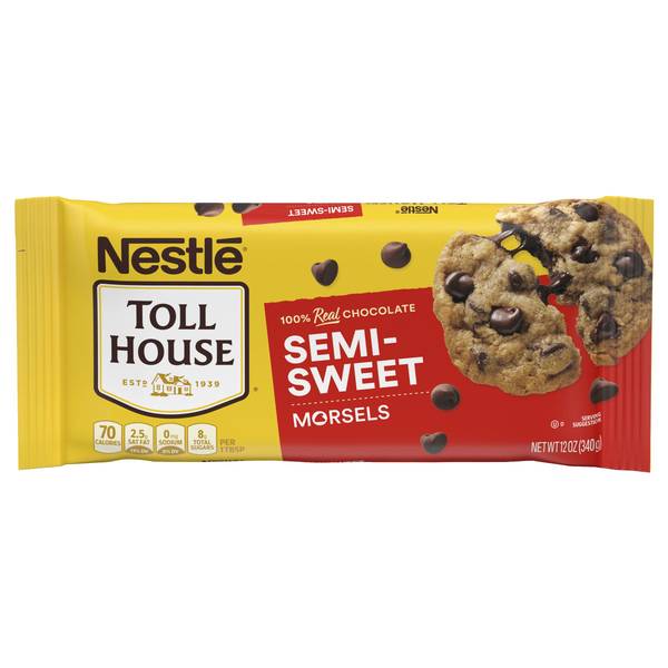 Nestle 12 oz Semi Sweet Chocolate Chip Morsels - 282448 | Blain's Farm ...