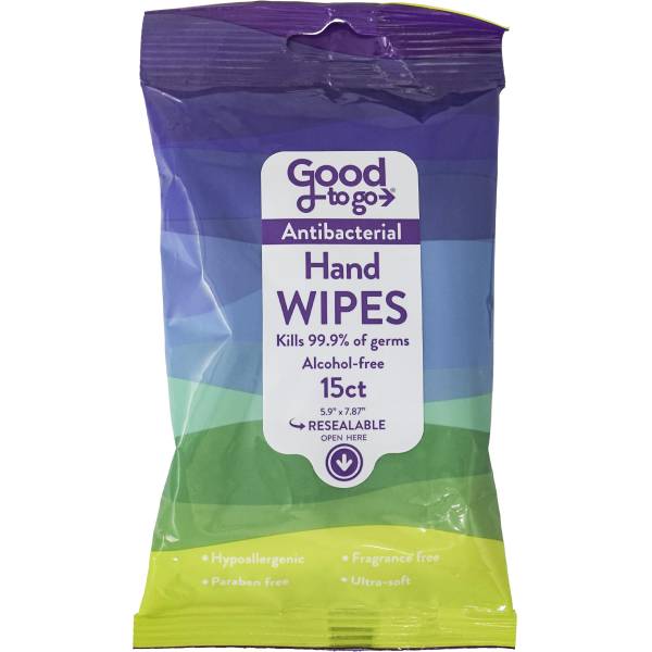 Good To Go 15-Count Good To Go Antibacterial Wipes - 754428 | Blain's ...