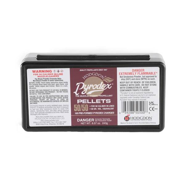 Pyrodex Hodgdon .50 Caliber 50gr Pellets 100/Box - P5050 | Blain's Farm ...