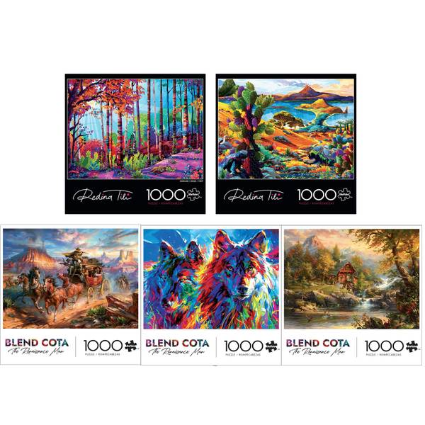 Buffalo Games 1000-Piece Blend Cota/Redina Tili Jigsaw Puzzle ...