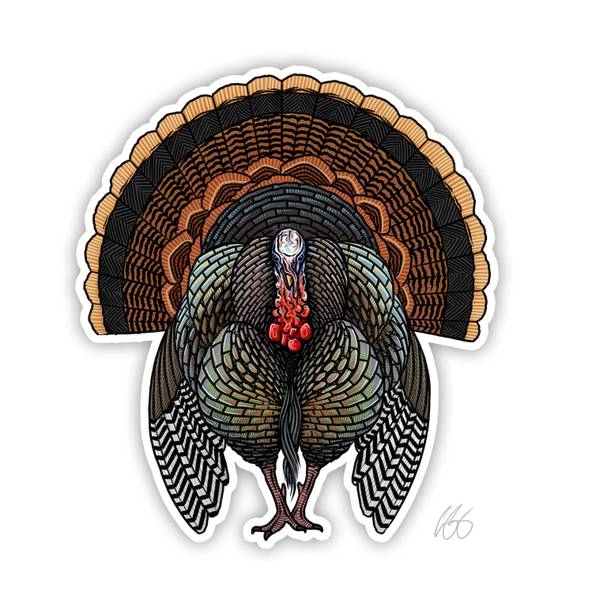 Casey Underwood Eastern Wild Turkey Vinyl Decal - DEASTURK5 | Blain's ...