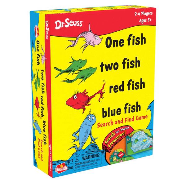 Pressman Toys Dr. Seuss: One Fish, Two Fish, Red Fish, Blue Fish ...