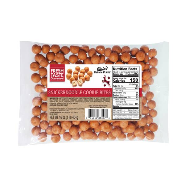 Blain's Farm & Fleet 16 oz Snickerdoodle Cookie Bites - 736348 | Blain ...