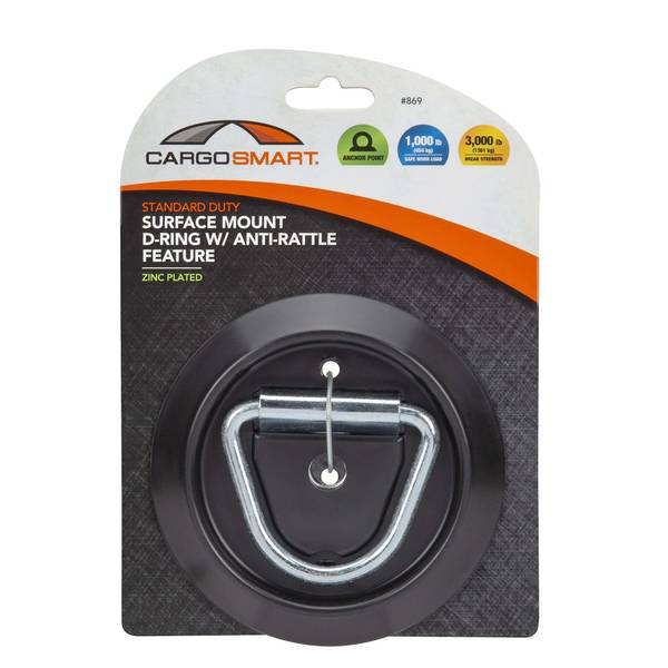 Cargo Smart 2" x 1-5/8" Surface Mount D-Ring - 869 | Blain's Farm & Fleet