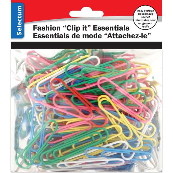 Selectum 80-Count Assorted Color Paper Clips - 971305 | Blain's Farm ...