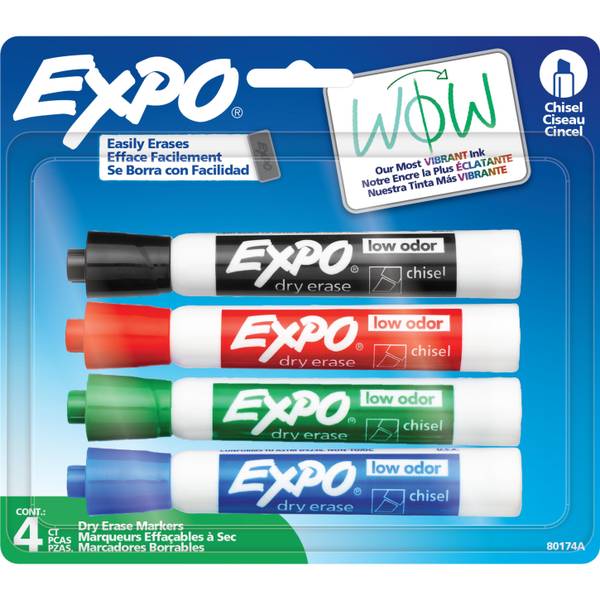 Expo 4-Count Dry Erase Markers - 80174A | Blain's Farm & Fleet