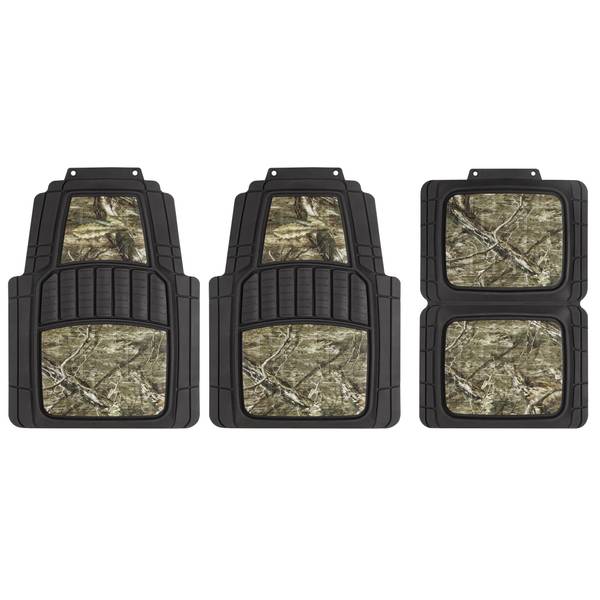 Mossy Oak 4-Piece All Weather Protection Camo Trimmable Floor Mats ...