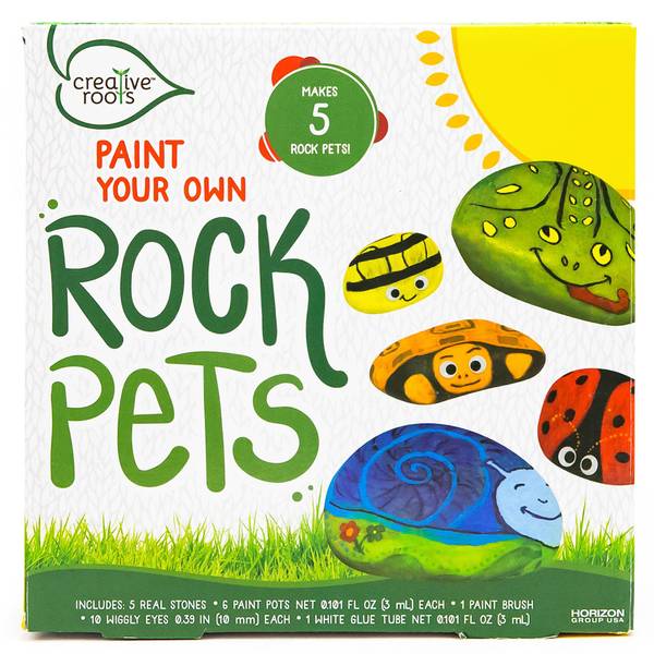 Horizon Group Creative Roots Paint Your Own Rock Pets - 69263A | Blain ...