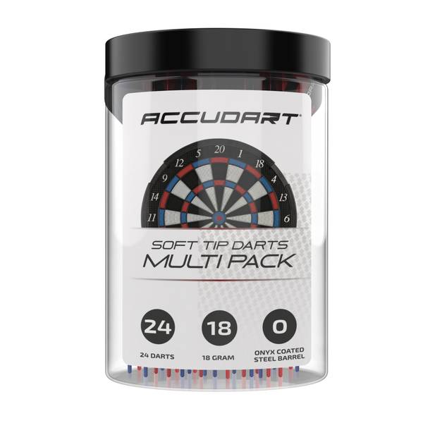 Escalade 24-Count Accudart Soft Tip Dart Multi-Pack - DAJARSFTW | Blain ...