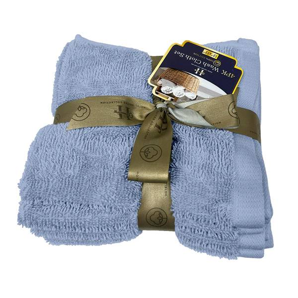 Hotel Suite 4-Pack 13" x 13" Blue Wash Cloths - 481287 | Blain's Farm ...