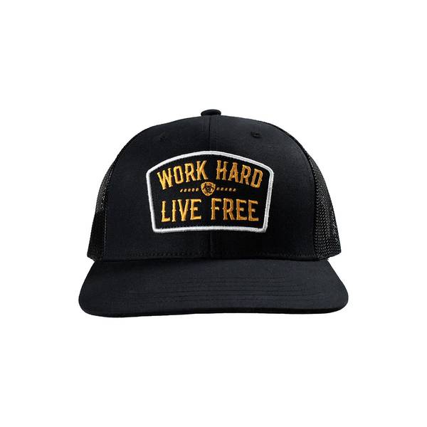 ARIAT Men's Work Hard Live Free Cap - A290001801-OS | Blain's Farm & Fleet