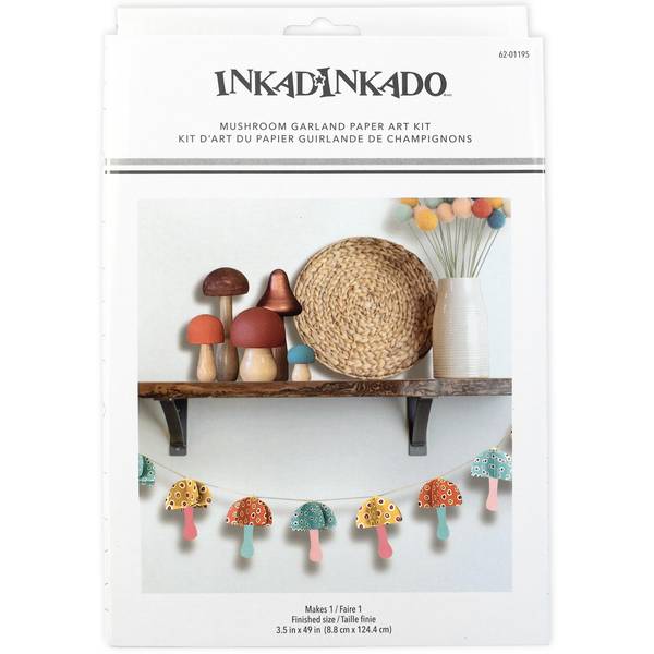 Perler Inkadinkado Mushroom Paper Garland Kit - 62-01195 | Blain's Farm ...