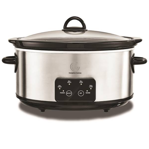 Complete Cuisine 6-Quart Programmable Slow Cooker - CC-6200-SS-PG ...