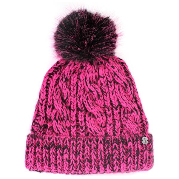 Igloos Girl's Marled Cable Cuff Cap With Teddy Fleece Lined Earband ...