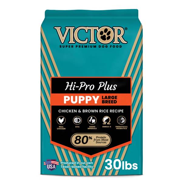 Victor Classic Hi-Pro Plus Large Breed Puppy Food, 30 lb - 013-091-15 ...