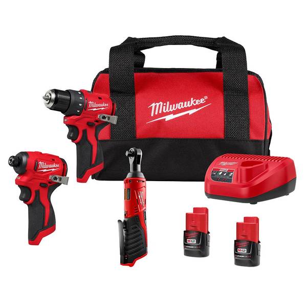 Milwaukee M12 3-Tool Combo Kit - 3494-23R | Blain's Farm & Fleet