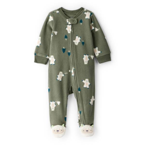 Carter's Infant Boys Yeti Fleece Loose Fit 2-Way Zip Sleep 'n Play ...