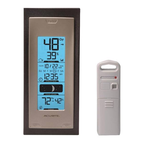 AcuRite Indoor/Outdoor Digital Thermometer with Humidity Monitor ...