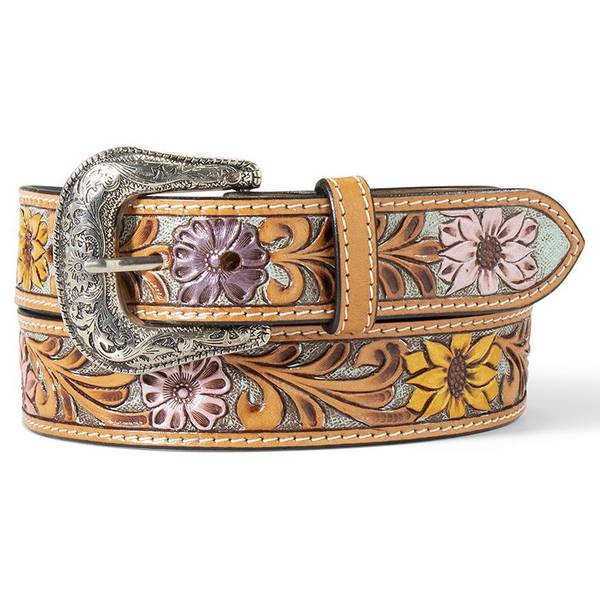 ARIAT Ariat 1 1/2"Snflr Dsy Hnd Tool Belt, Brown, L - A1566197-L ...