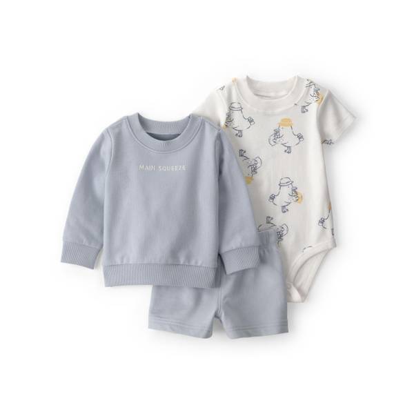 Carter's Infant Boy's 3-Piece 'Main Squeeze' Sweatshirt, Bodysuit ...