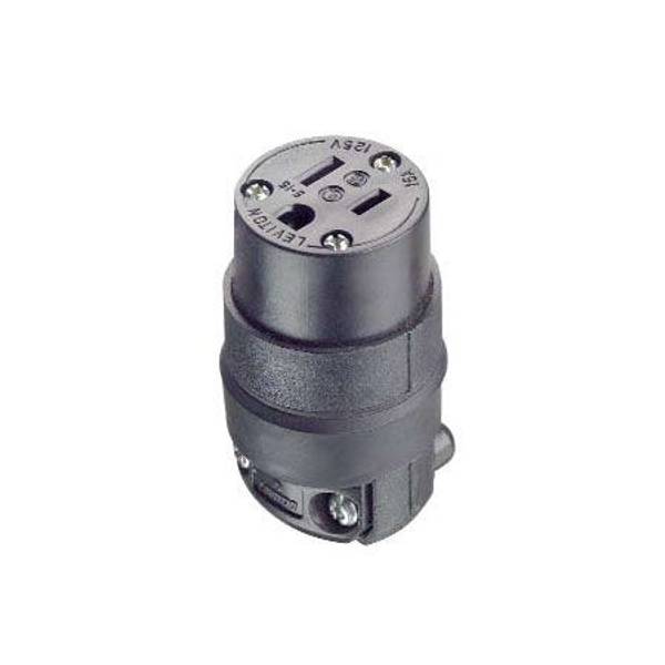 Leviton 15 Amp Rubber Grounding Connector - 000-515-CR-000 | Blain's ...