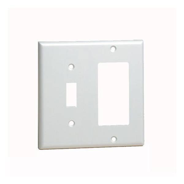 Leviton Decora Standard Size Plastic 2 Gang / 1 Decora / 1 Toggle Wall ...