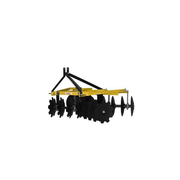 King Kutter 5-1/2' 16-16" Angle Frame Combo Disc Harrow, Yellow - 16-16 ...