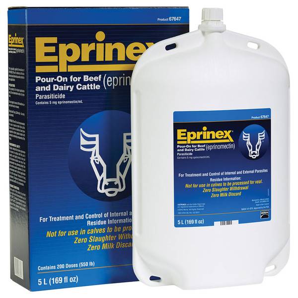 Merial Ivomec Eprinex Pour On, 5L - 24556C | Blain's Farm & Fleet
