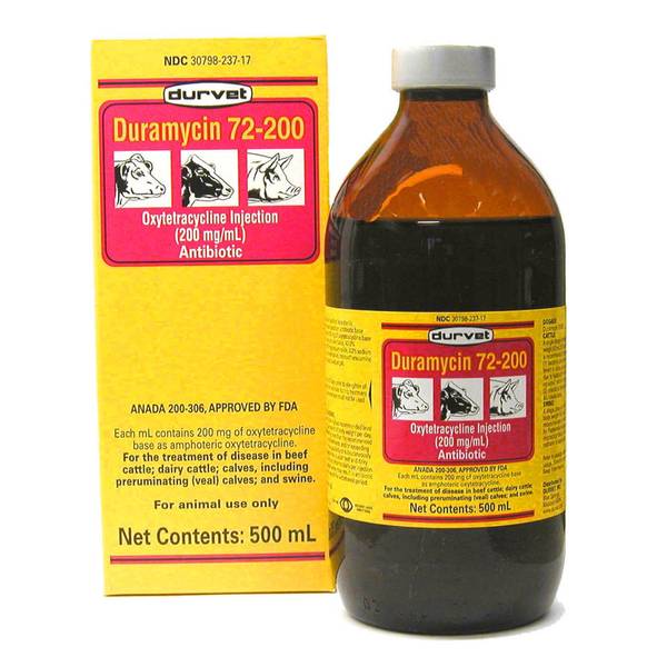 Durvet Duramycin 72-200, 500mL - 040463 | Blain's Farm & Fleet