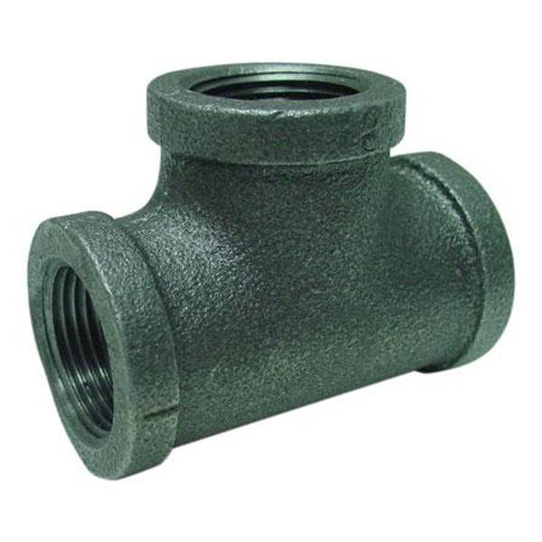 JMF Black Pipe Reducing Tee - 3546012120802 | Blain's Farm & Fleet
