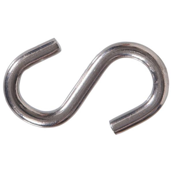 Hillman Heavy Stainless Steel Open S Hook, 3" - 851878 | Blain's Farm ...
