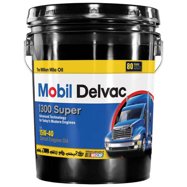 Mobil 5 Gallon Delvac 1300 Super 15W 40 Diesel Engine Oil 122491 Mobil 5 Gallon Delvac 1300 Super 15W 40 Diesel Engine Oil 122491