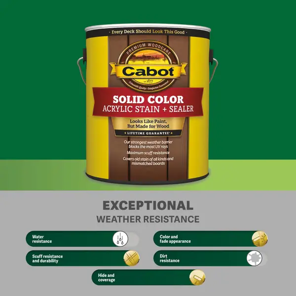 Cabot Exterior Solid Stain Colors