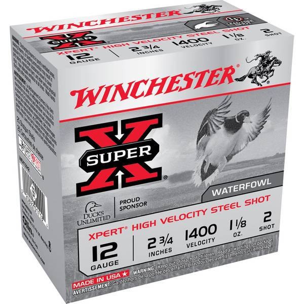 Winchester 12 Gauge / #2 Shot Size Hi - Velocity Steel Shotshell ...