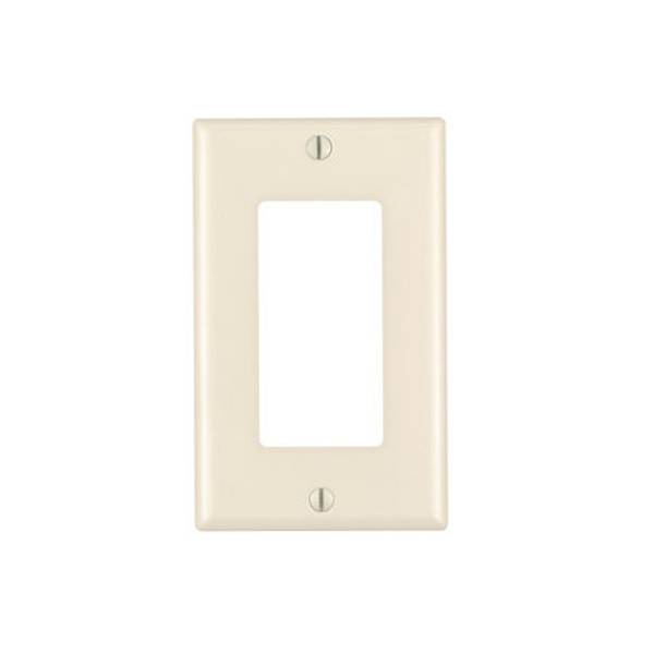 Leviton Decora Standard Size Plastic 1 Gang 1 Decora Wallplate - 026 ...
