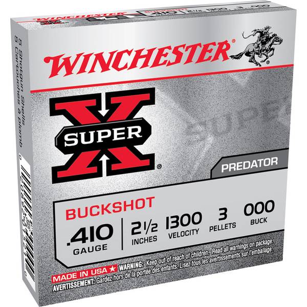 Winchester Buckshot Loads, 410 ga 2-1/2" - XB41000 | Blain's Farm & Fleet