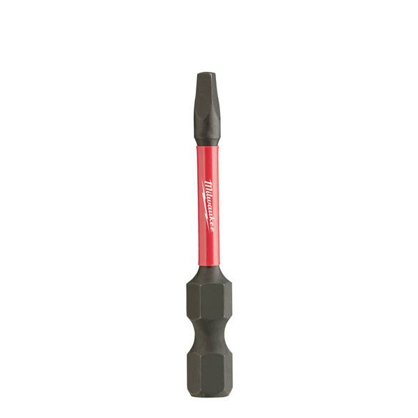 Milwaukee SHOCKWAVE 2" Impact Square Recess #1 Power Bit - 48-32-4471 ...