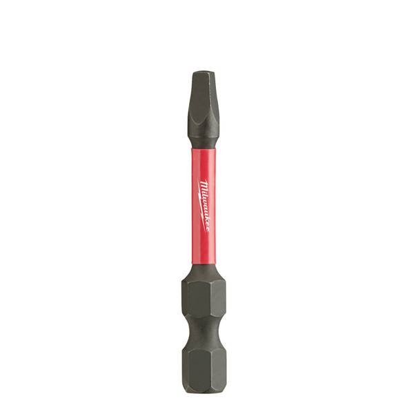Milwaukee SHOCKWAVE 2" Impact Square Recess #2 Power Bit - 48-32-4472 ...