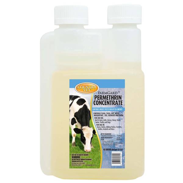 Country Vet 8 oz FarmGard 13.3% Permethrin Concentrate, 32 oz ...