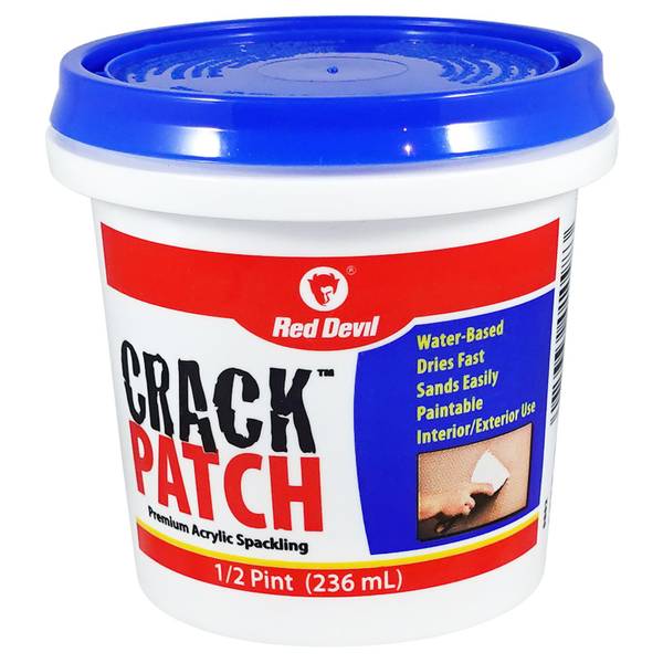 Red Devil 1/2 Pint Crack Patch Premium Acrylic Spackling Tub - 0802 ...